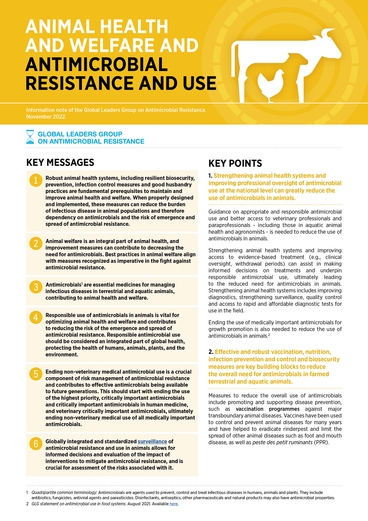 Animal Health and Welfare and Antimicrobial Resistance and Use