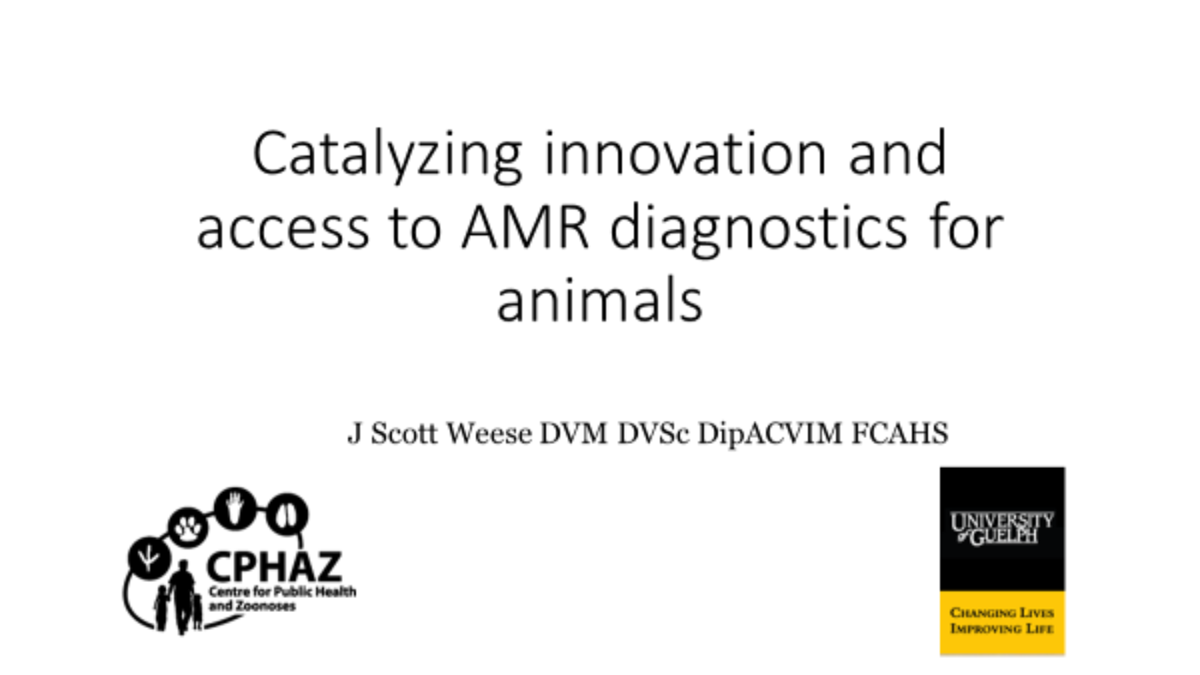 Catalyzing innovation and access to AMR diagnostics for humans and ...